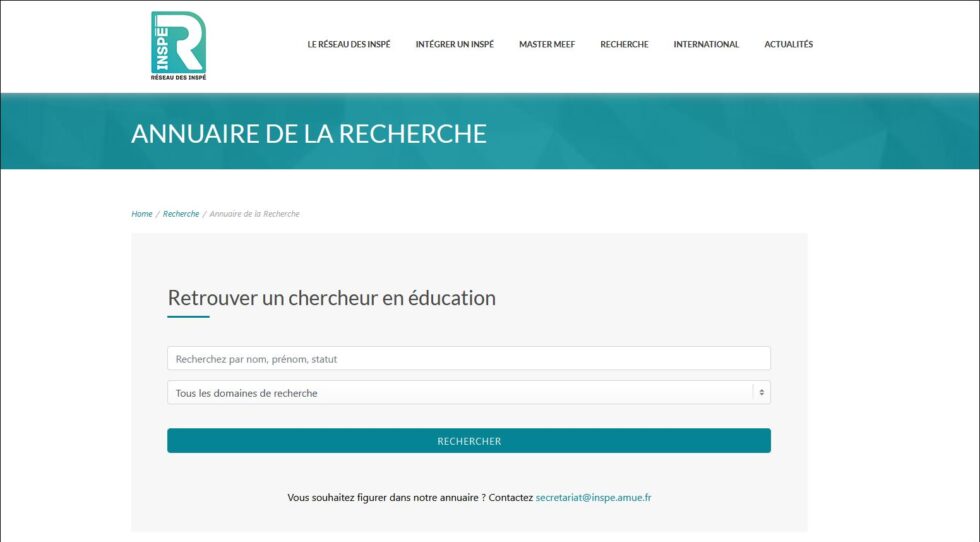 Annuaire des chercheurs | INSPÉ de l’académie de Versailles